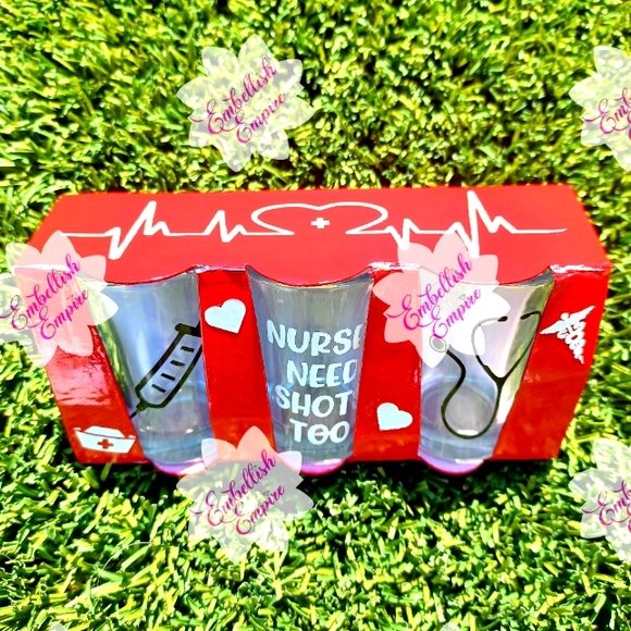 Handmade/Custom | Dining | New 3pc Custom Shot Glass Set | Poshmark